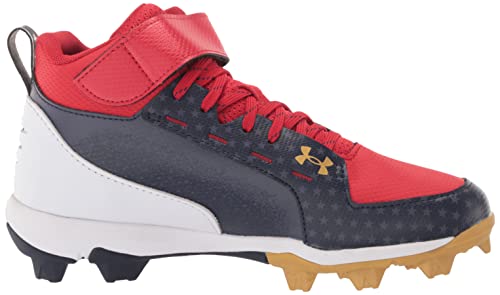 Under Armour Boys' Harper 6 Mid RM Jr. Limited Edition, White (100)/Midnight Navy, 4.5 M US