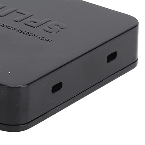 Vbestlife 1 in 2 Out HD Multimedia Interface Splitter,for Duplicate/Mirror Amplifier Dual Monitors, Video Audio Distributor