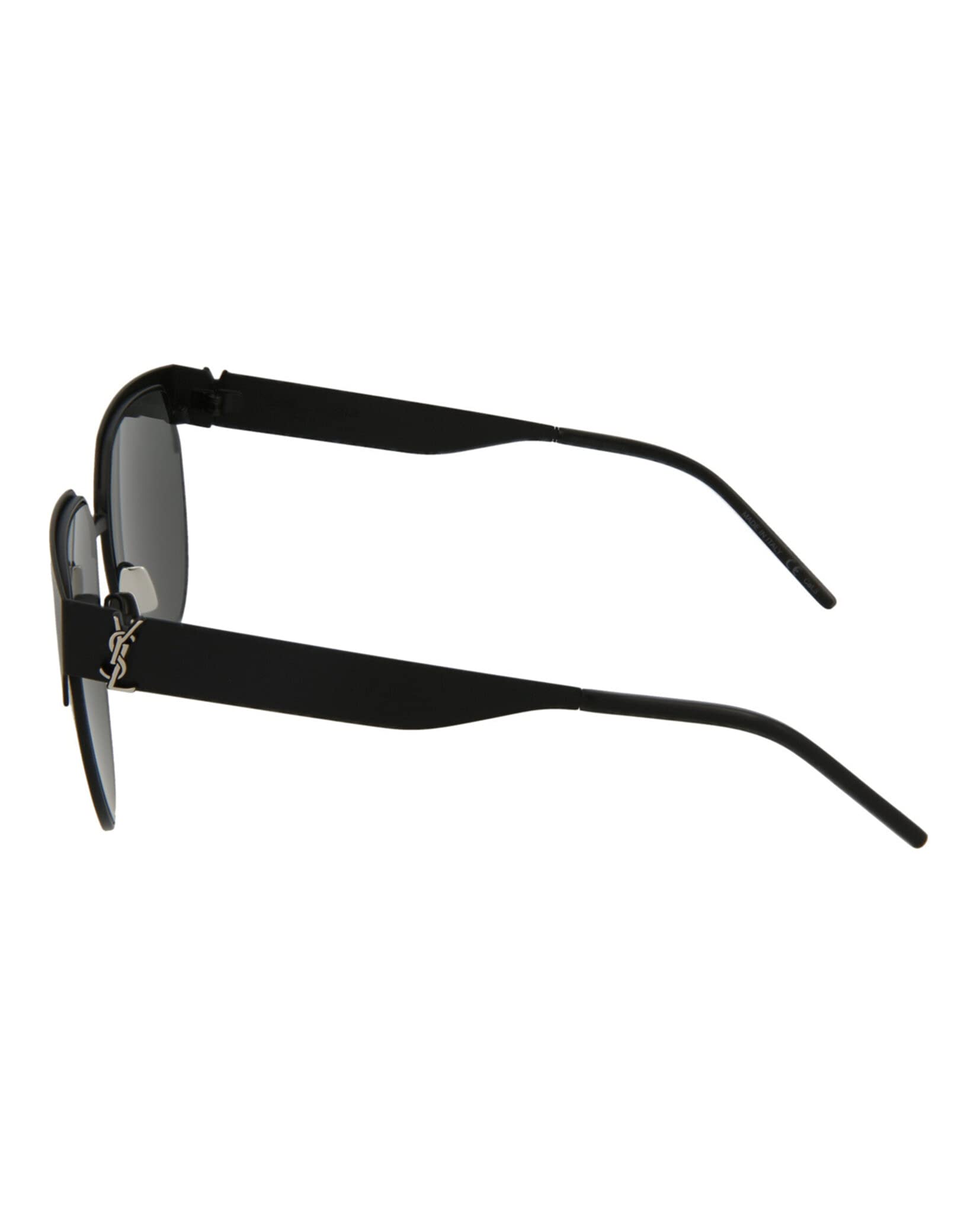 Saint Laurent Cat Eye Sunglasses Silver Silver Grey Luxury Eyewear Made In Italy Metal Frame Designer Fashion for Everyday Luxury