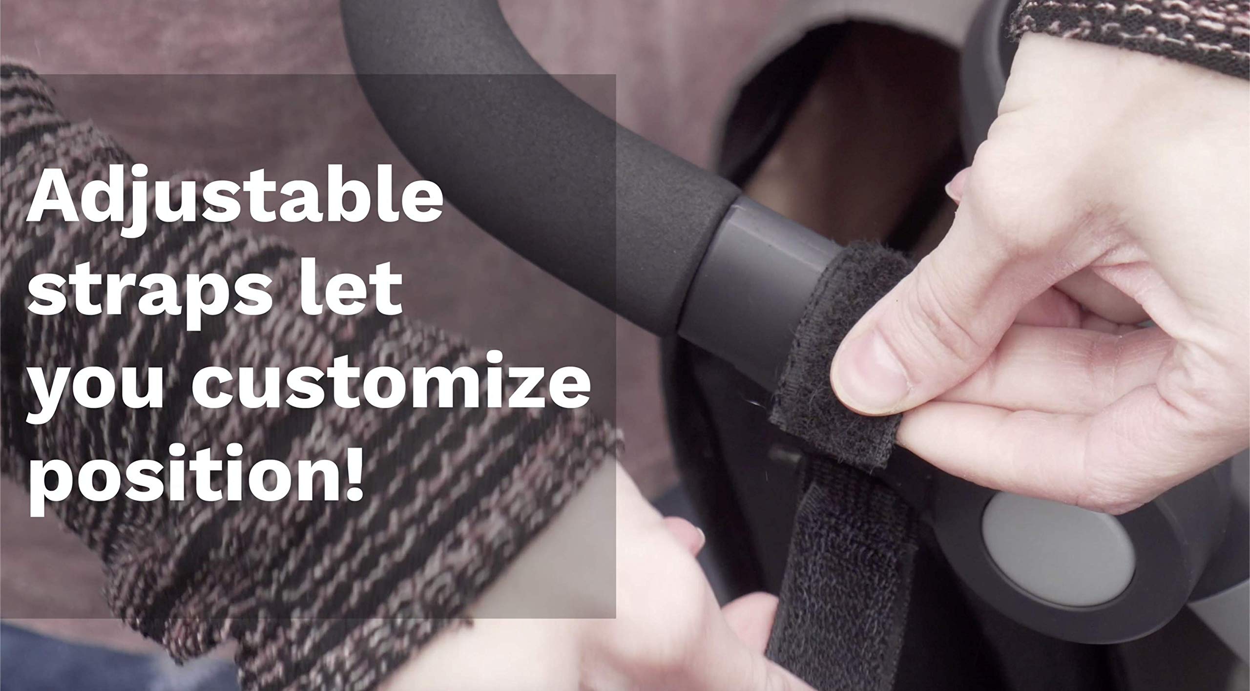 Stroller Organizer | Stroller Hooks | Stroller Accessories | Baby Bag | Cup Holder | Universal Fit | Wipes Pockets | Extra Storage | Stylish | Great Baby Shower Gift |Diaper Bag