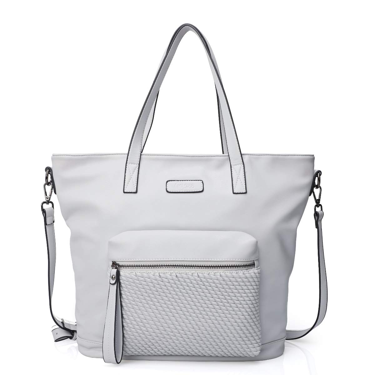 Womens Top Handle Purses and Handbags Shoulder Bag PU Leather Ladies Designer Satchel Messenger Tote Bag (KL9283-light grey)