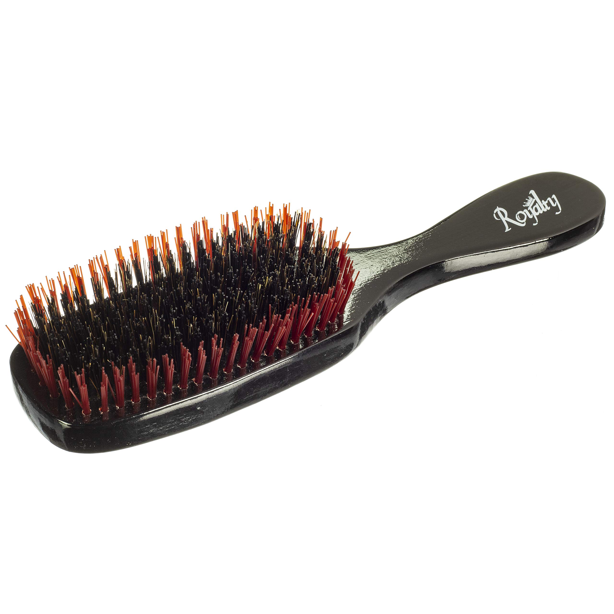 Royalty By Brush King Wave Brush #722-7 row Medium Hard - Good 360 waves brush for wolfing - From the maker of Torino Pro