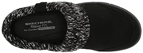 Skechers Women's Easy Going-Good Duo Mule, Black, 10