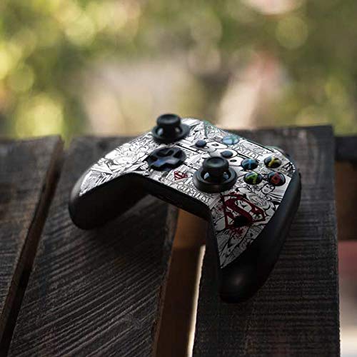 Skinit Decal Gaming Skin compatible with Xbox One S Controller - Officially Licensed Warner Bros Superman Comic Logo in Red Design