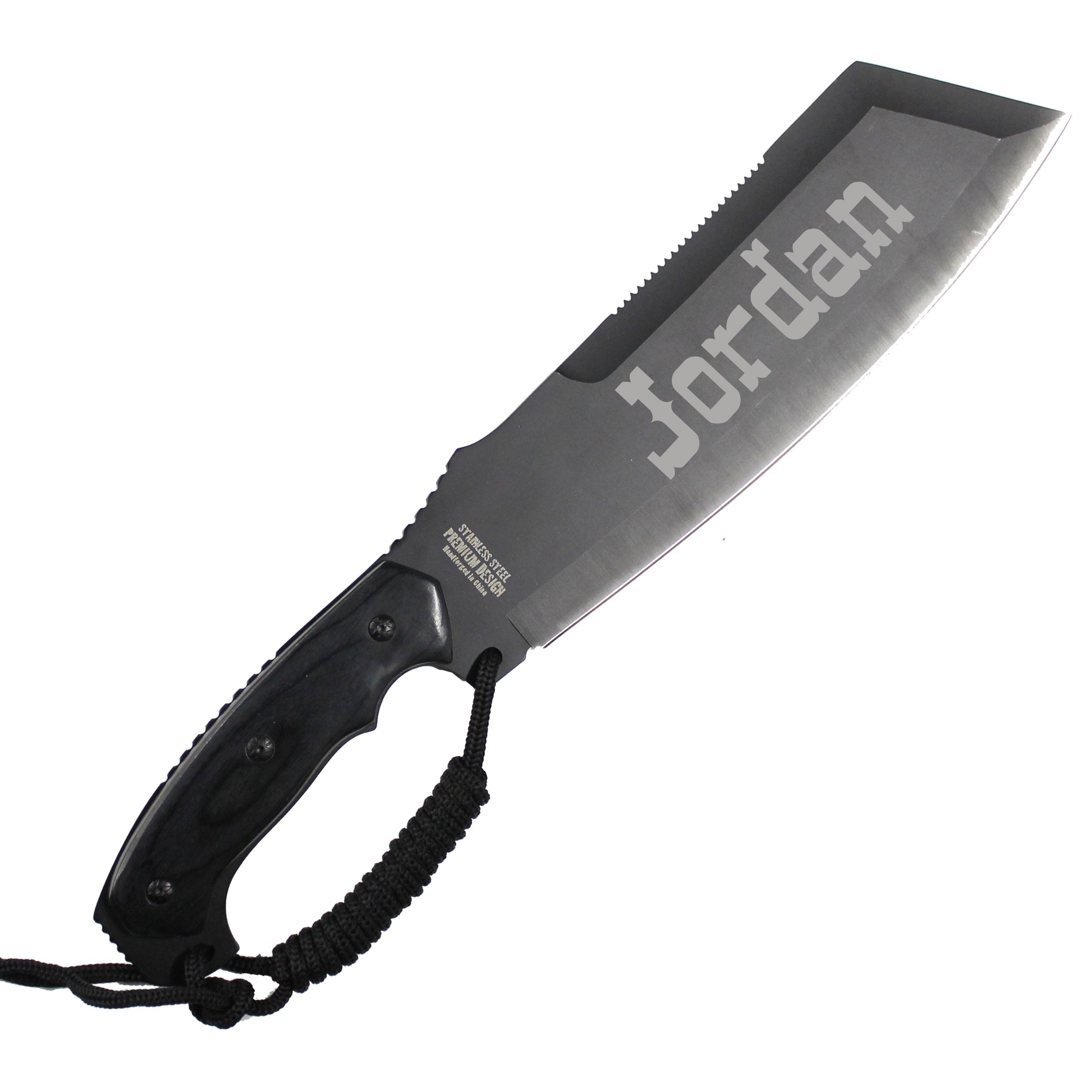 The Wedding Party Store, Custom Personalized Big Machete with Rope - Engraved Survival Jungle Gift Idea for Groomsmen, Fathers Day, Birthday, Husband, Hunting
