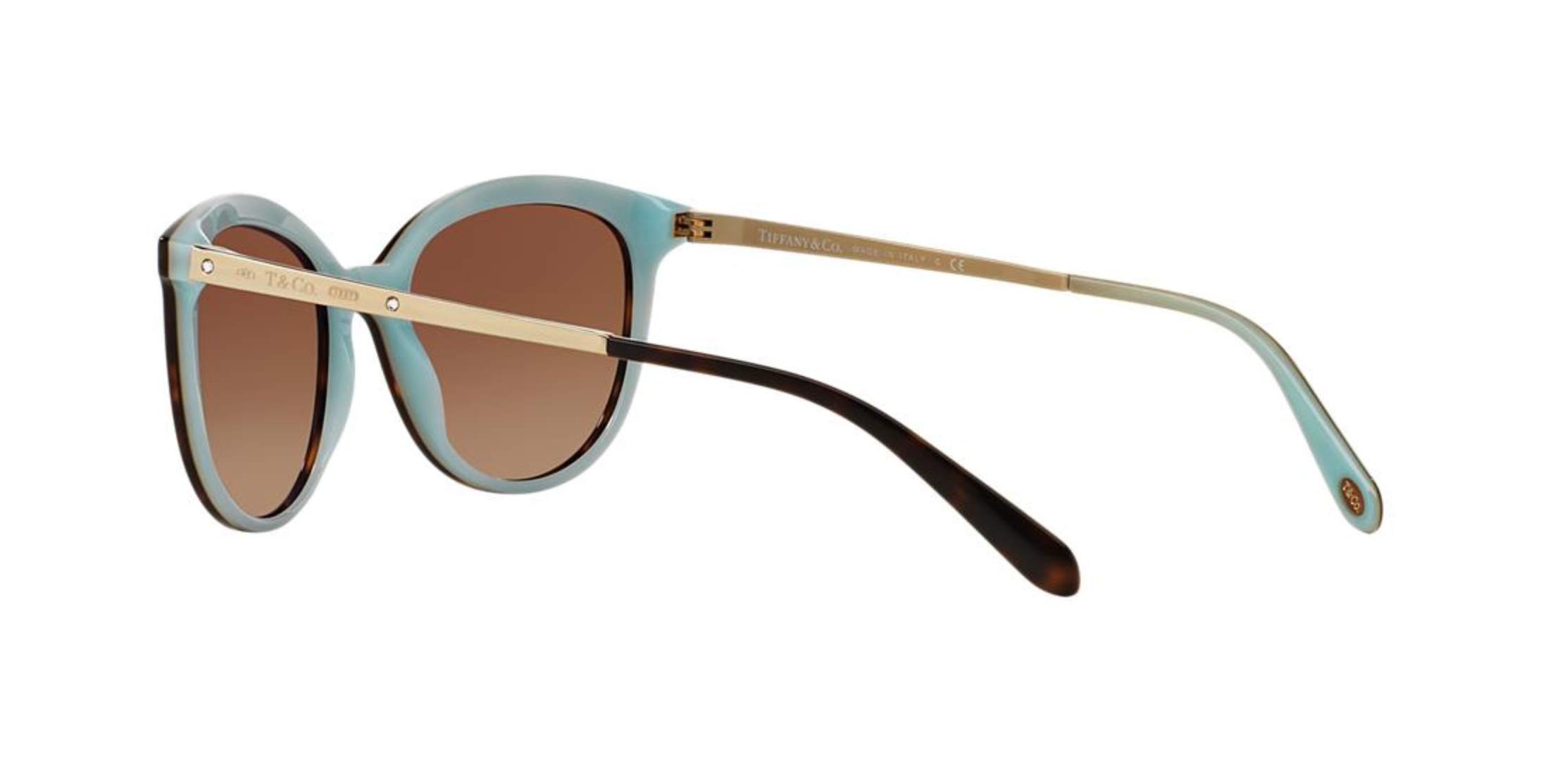 Tiffany TF4117B 81343B Havana/Blue TF4117B Cats Eyes Sunglasses Lens Category, Havana / Blue, 54mm