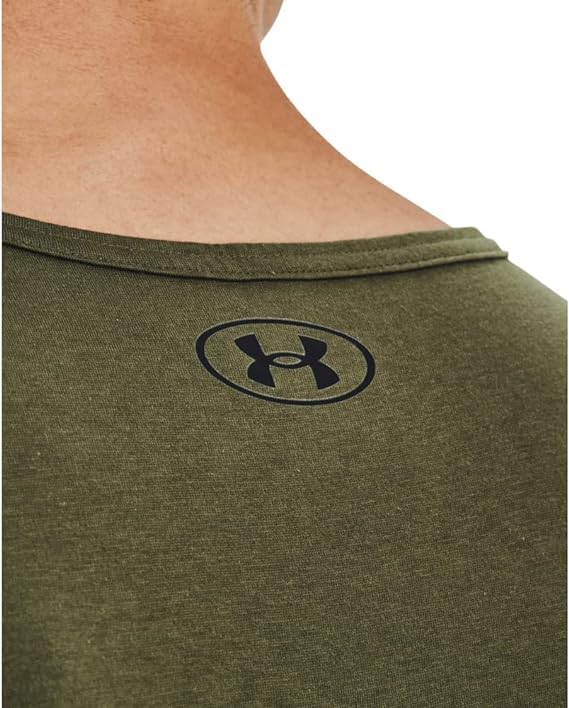 Under Armour Men's Sportstyle Logo Tank, (390) Marine OD Green/Black/Black, X-Large