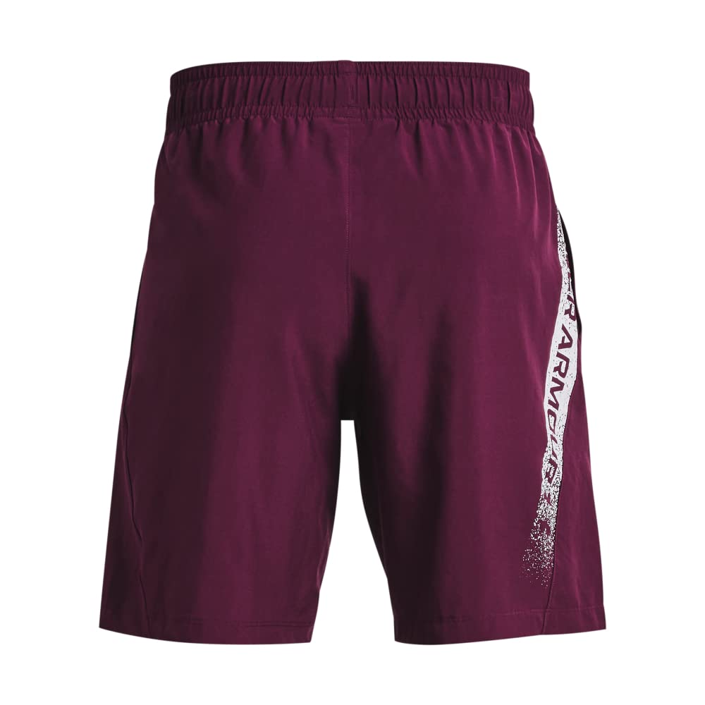 Under Armour Men's Woven Graphic Shorts, (572) Purple Stone / / White, Medium