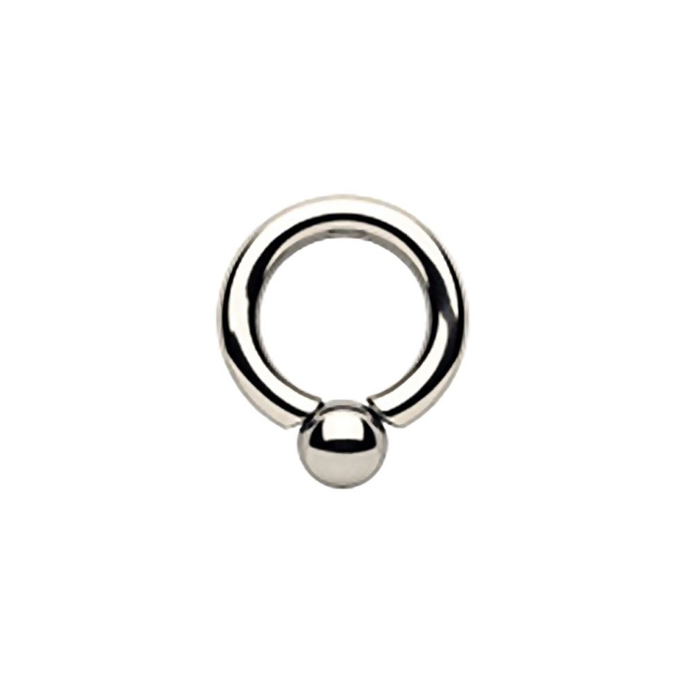 TheChainGang Surgical Steel Screwball Rings, Body Piercing Jewelry (6 Gauge (4mm) - 7/8")