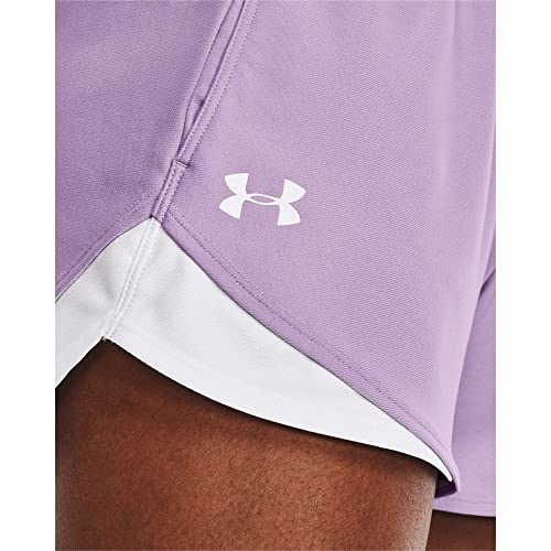 Under Armour Play Up Shorts 3.0 Shorts for Women β Moisture Transport System β Elastic Waistband β Loose-fit Octane/White/White XS (US 0-2) 3