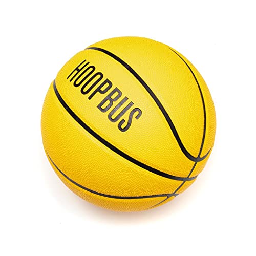 Veniceball x Hoopbus Grippy Indoor/Includes Pump Real Yellow PU Leather (29.5 NBA Basketball Size)