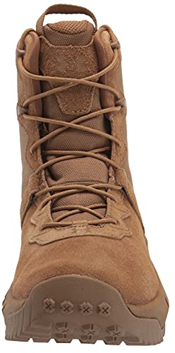 Under Armour Men's Micro G Valsetz Lthr Military and Tactical Boot, Coyote (200)/Coyote, 12 M US