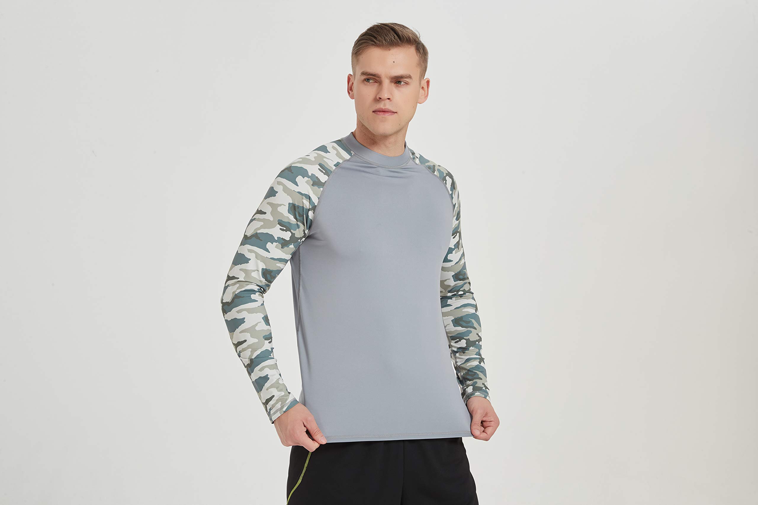 YUE L STAR Men's Neoprene Jacket Sunscreen Long Sleeve Surfing Swimming Keeps Water Sports Warm