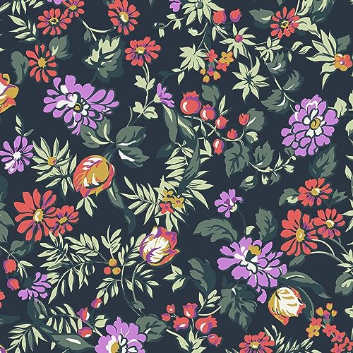 Vera Bradley Women's, Cotton Large Travel Backpack Travel Bag, Fresh-cut Floral Green, One Size