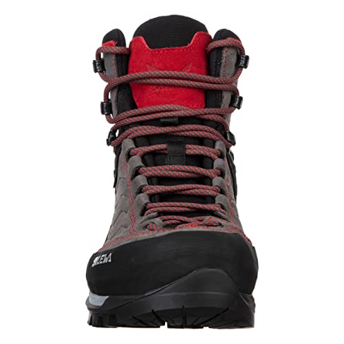 Salewa mens MS Mountain Trainer Mid Gore-TEX High Rise Hiking Shoes, Grey (Charcoal/Papavero), 8 US