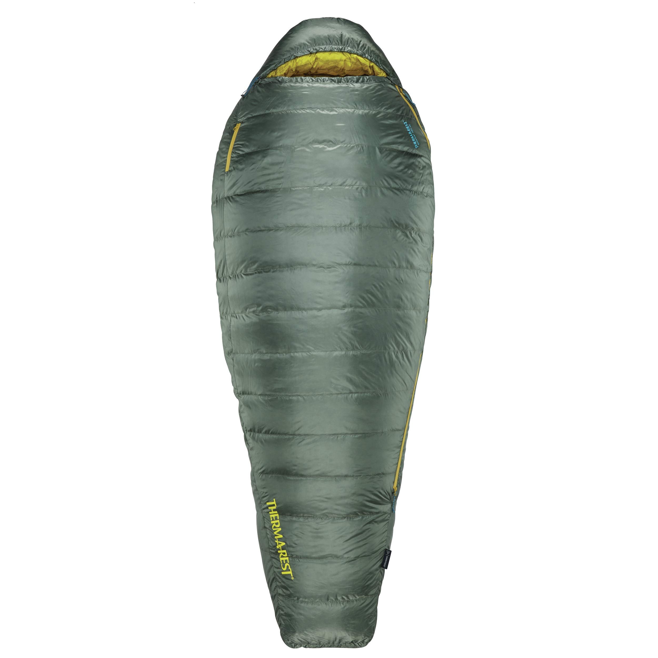 Therm-a-Rest Questar 20F/-6C Lightweight Down Mummy Sleeping Bag, Regular, Balsam