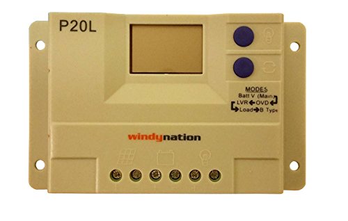 WindyNation 100 Watt Solar Kit with 20A Solar Charge Controller - Low Profile Solar Panel (100 Watt Solar Kit)