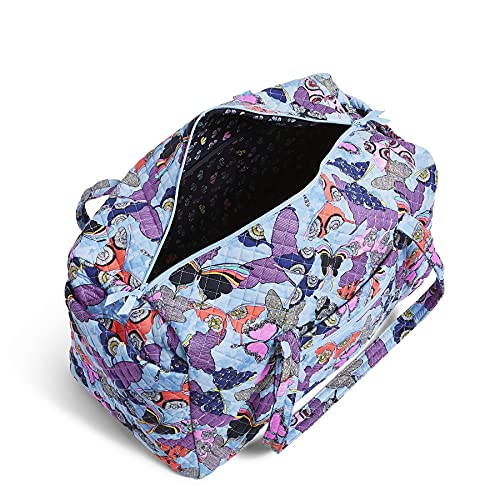 Vera Bradley Women's Cotton Large Travel Duffel Bag, Butterfly By - Recycled Cotton, One Size