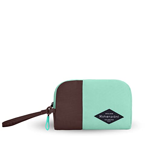 Sherpani Jolie, Travel Toiletry Bag, Cosmetic Bag, Lightweight Portable Pouch, Everyday Convenient Bag (Seagreen, Medium)