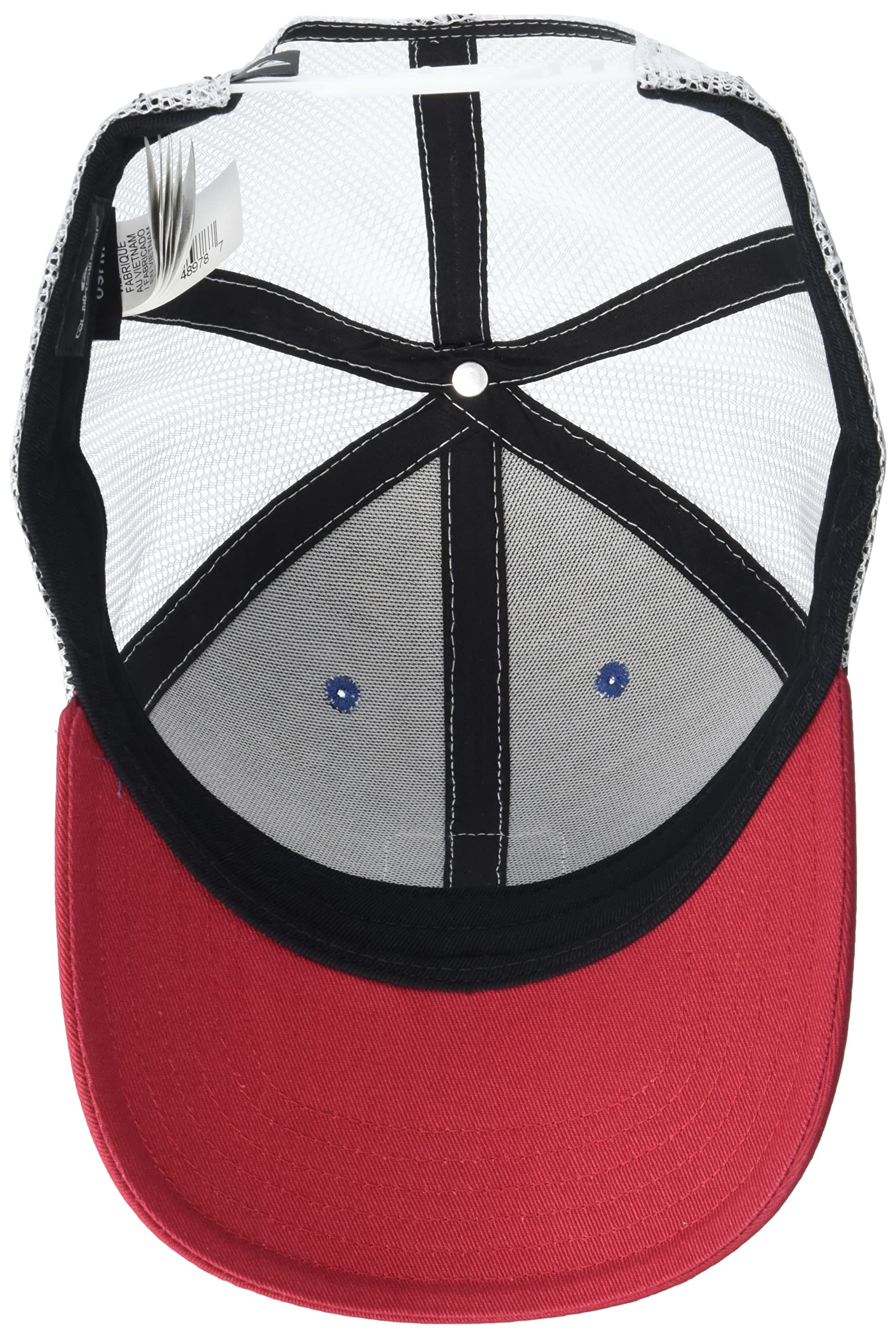 Quiksilver Men's Easy Does It Snap Back Trucker Hat, Light Grey Heather, One Size