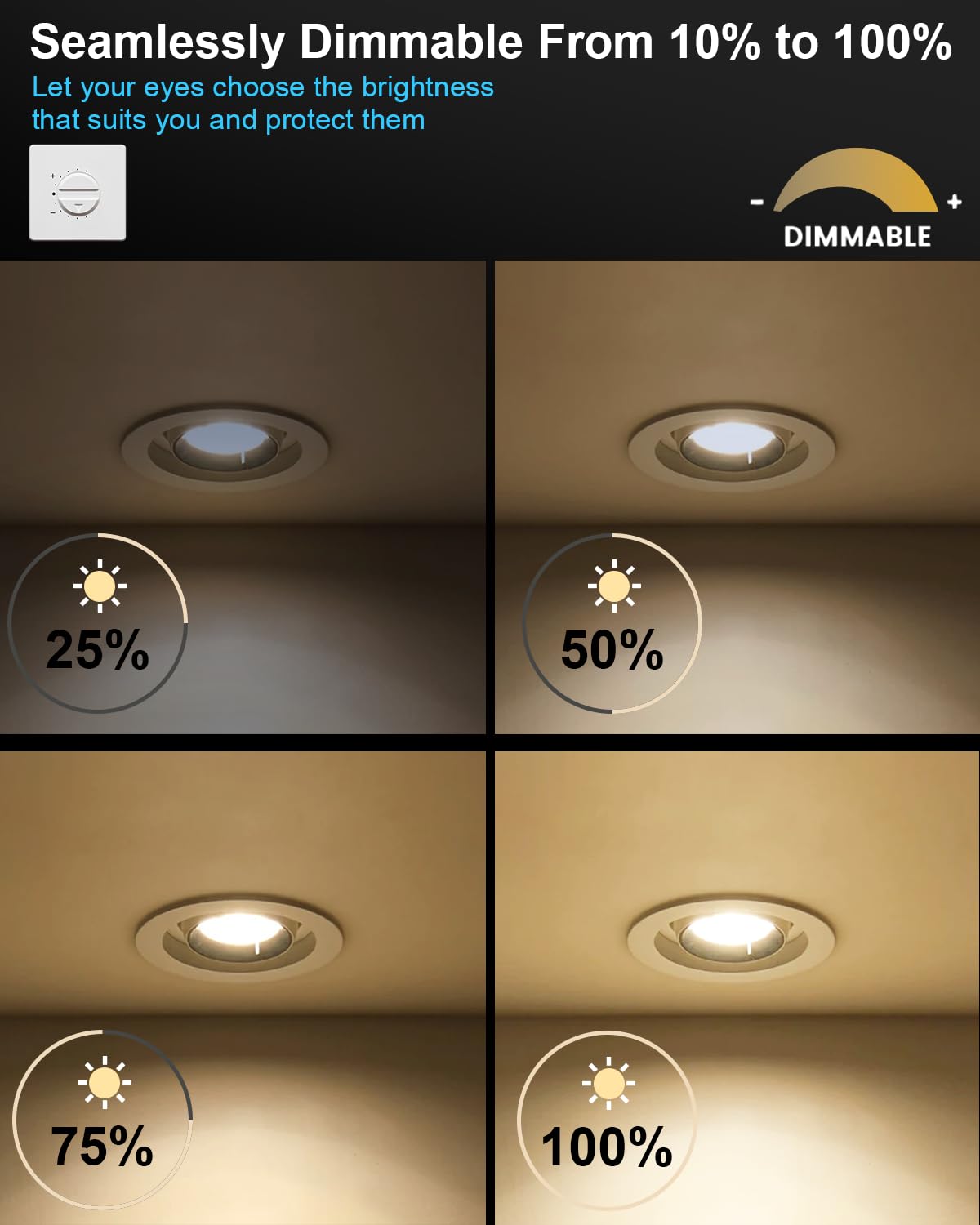 SerBion GU10 Halogen Light Bulbs, GU10+C Candle Warmer Lamp with Dimmable, MR16 120V 25W with GU10 Base for Track Light Bulbs and Range Hood Light Bulbs, Warm White, 3000+Hours Long-Lastin Pack of 6