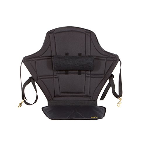 SKWOOSH High Back Kayak Seat with Lumbar Roll and Gel Seat Cushion for kayaking comfort Made in the USA