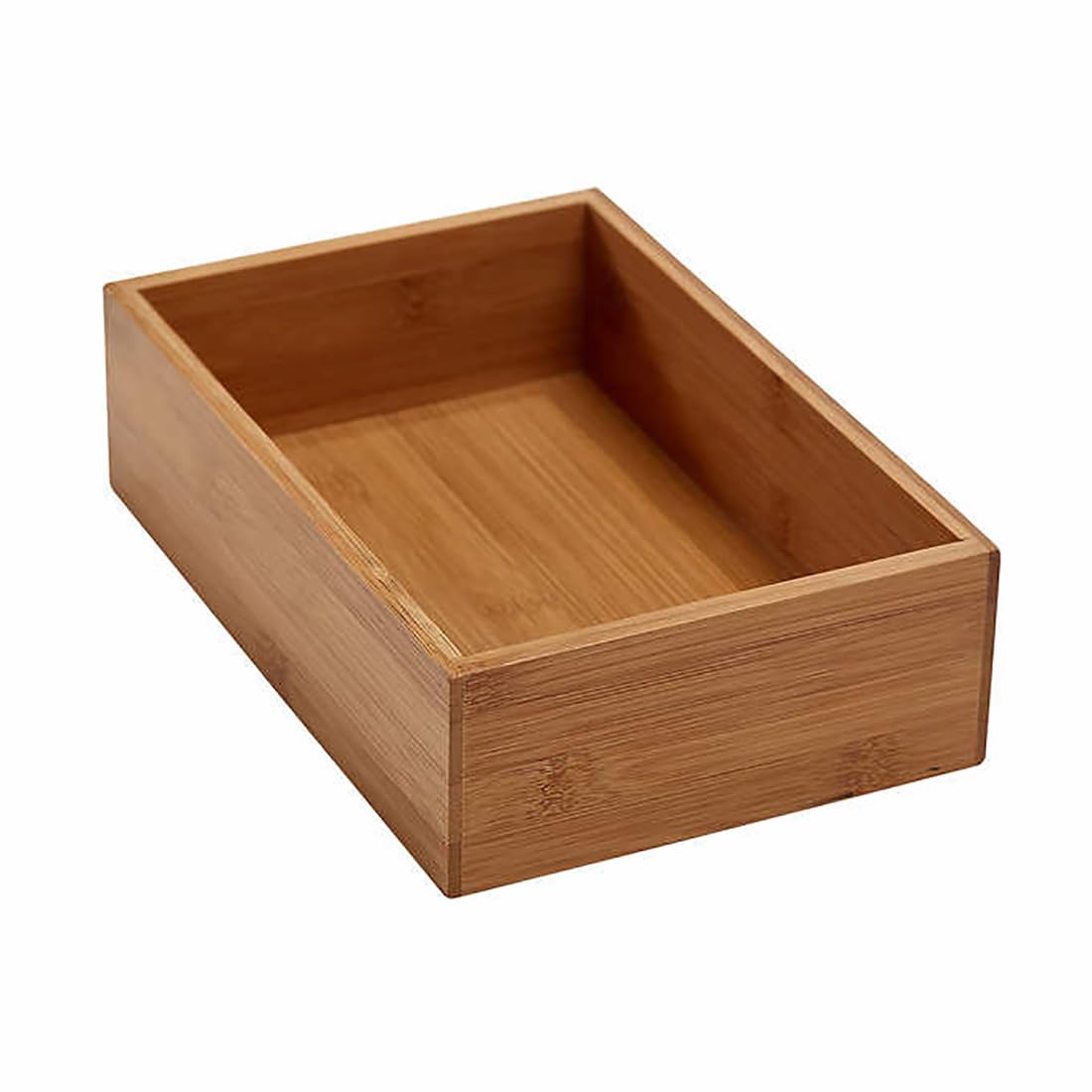 SANABI Classics 10-piece Bamboo Storage Box Organizer Set, Versatile Dividers Cutlery Holders Bins Containers, for Kitchen Silverware, Pantry, Closet, Office Desk, Pens, Utensils, Makeup, K Cup