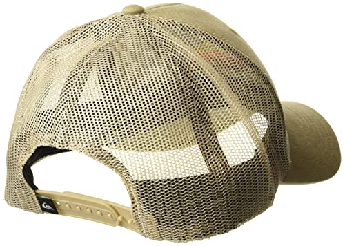 Quiksilver Men's Stringer Cap Trucker Hat, Dark Khaki, One Size