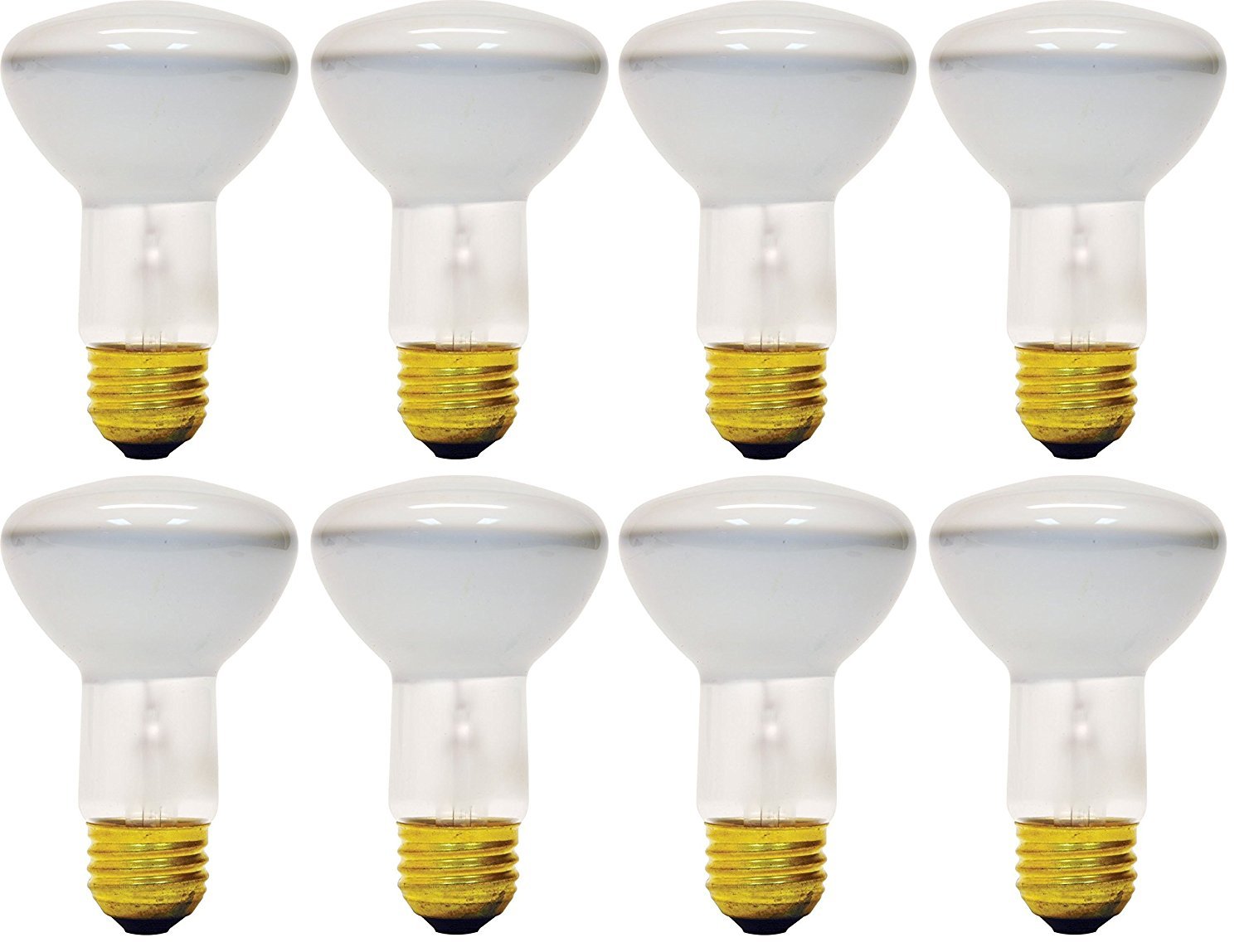 Sterl Lighting – 8 Pack, R20 Reflector Frost Incandescent Bulbs, 45W, 120V 4.13Inch 240Lm 2700K Warm White, E26 Medium Screw Base, Dimmable Spot Indoor Flood Lights, Recessed Cans & Track Fixtures