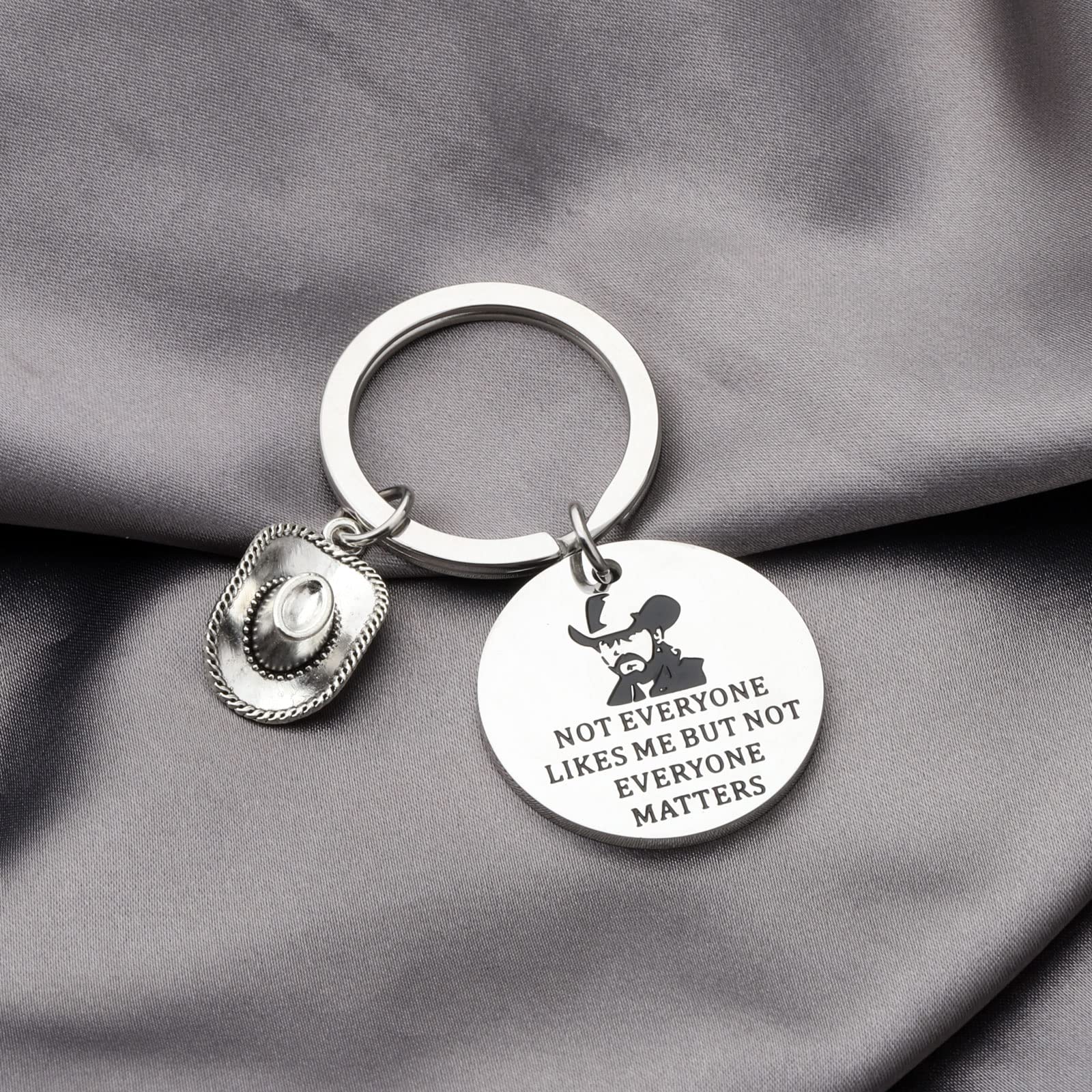 YS Inspired Keychain TV Show Fans Gift Rip Wheeler Merchandise Gift for Him Dad (NOT EVERYONE LIKES ME)