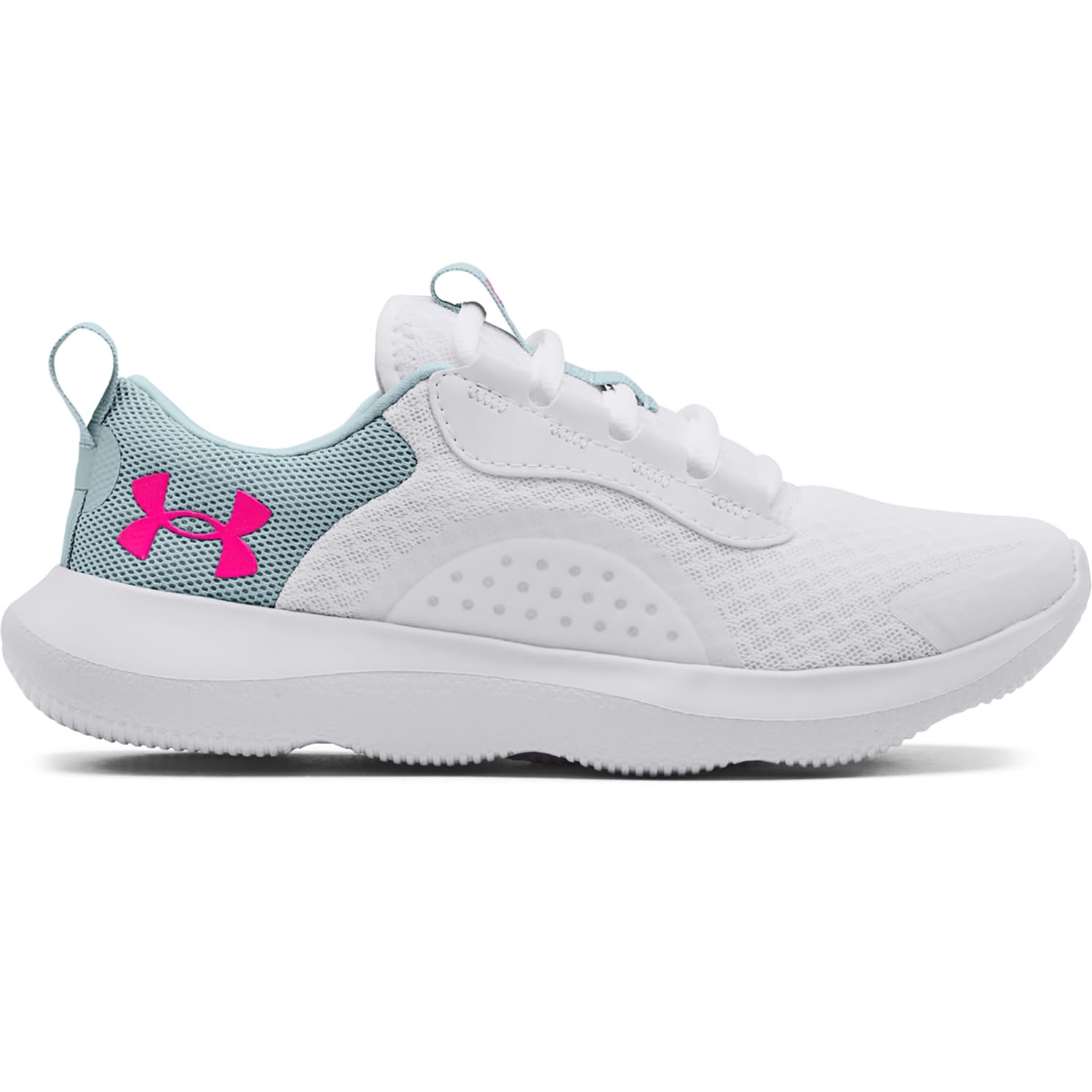 Under Armour Women's Victory, White/Electro Pink, 9 Medium US