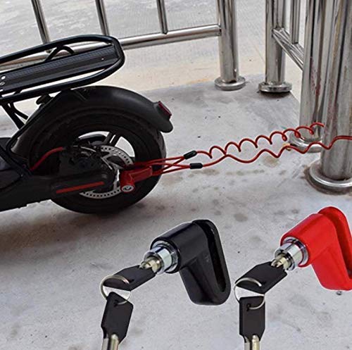 SPYSEE Anti-Theft Steel Wire Lock Disc Brake Wheel Lock Set for Xiaomi M365 Electric Scooter Accessory Wheels Locker with Reminder Rope