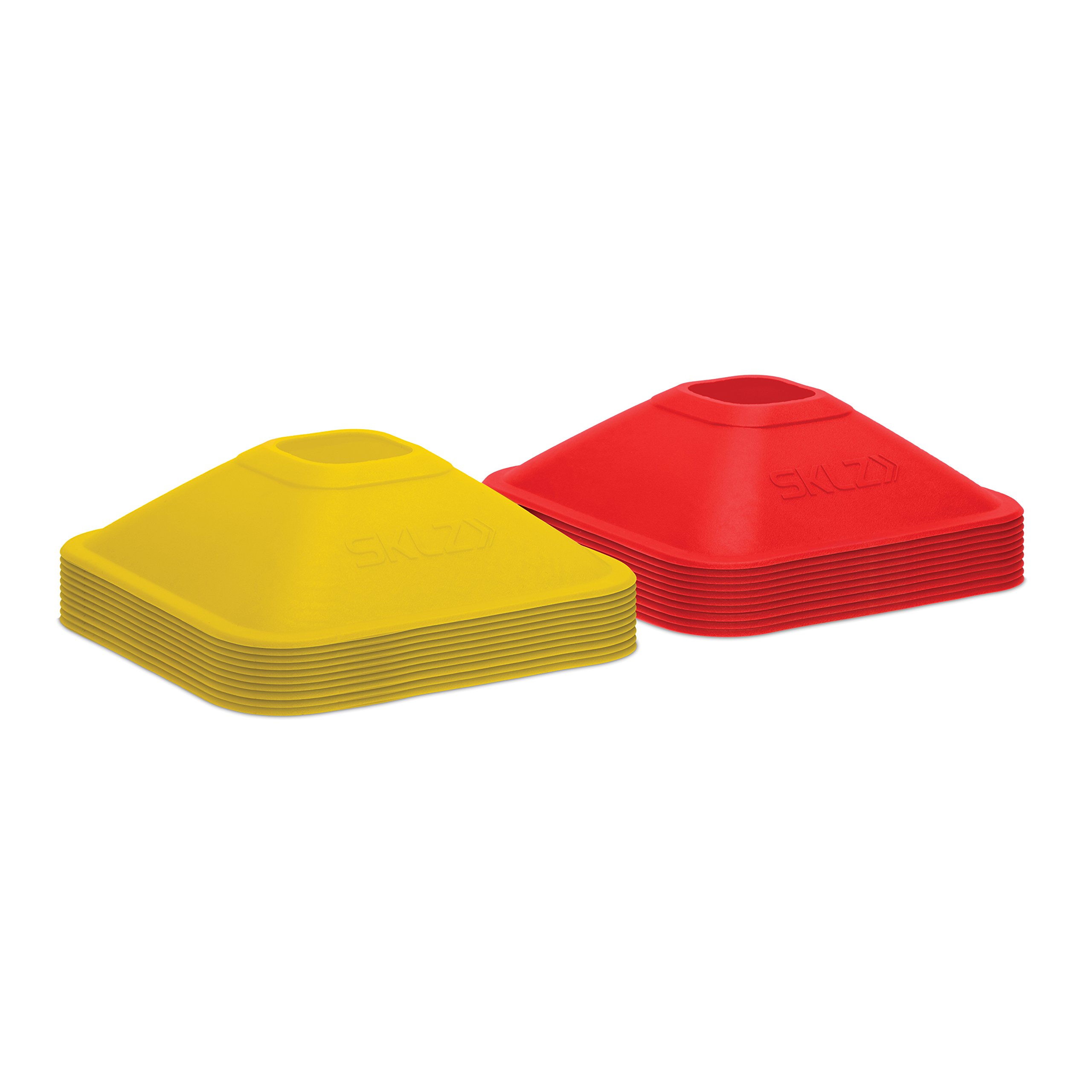 SKLZ 2-Inch Mini Cones for Agility and Plyometric Training, Set of 50, Yellow