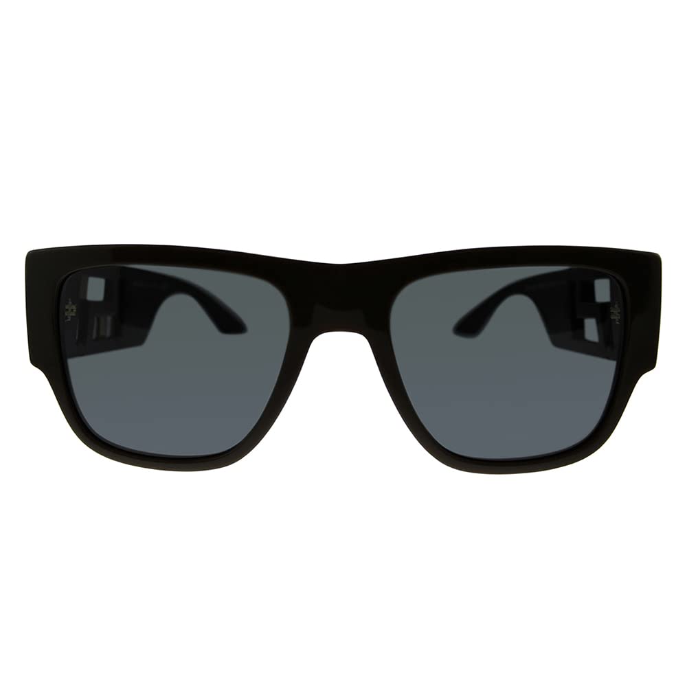 Versace VE 4403 535087 Brown Plastic Rectangle Sunglasses Grey Lens