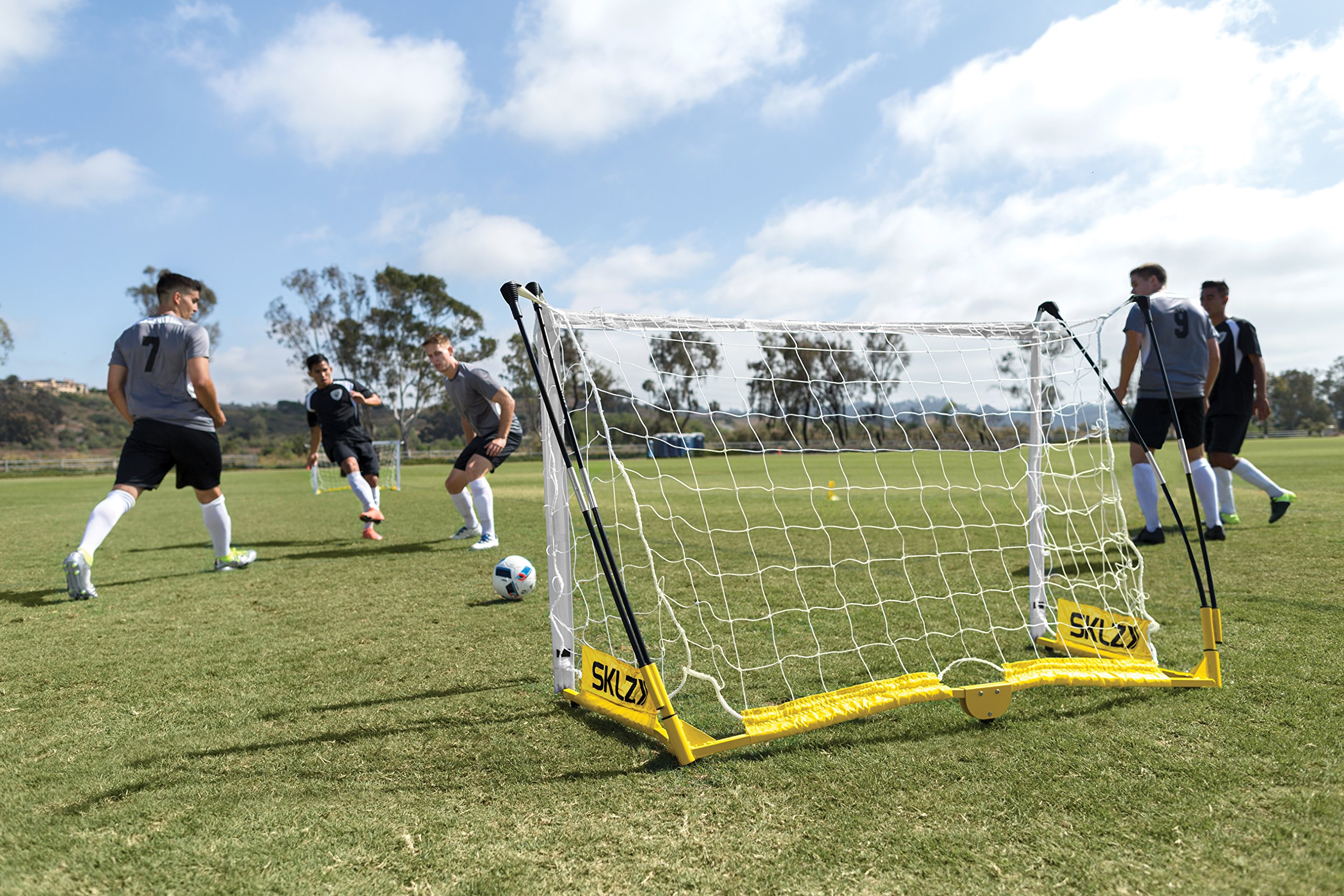 SKLZ Pro Training Lightweight Portable Soccer Goal and Net, 18.5 x 6.5 Feet