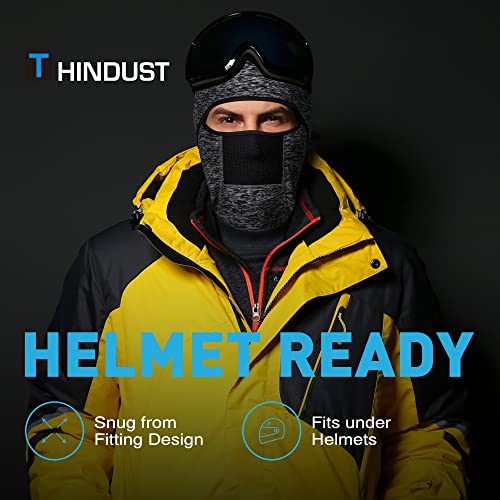 THINDUST Winter Balaclava Ski Mask for Men Women, Thermal Fleece Windproof Breathable Full Face Mask Neck Warmer