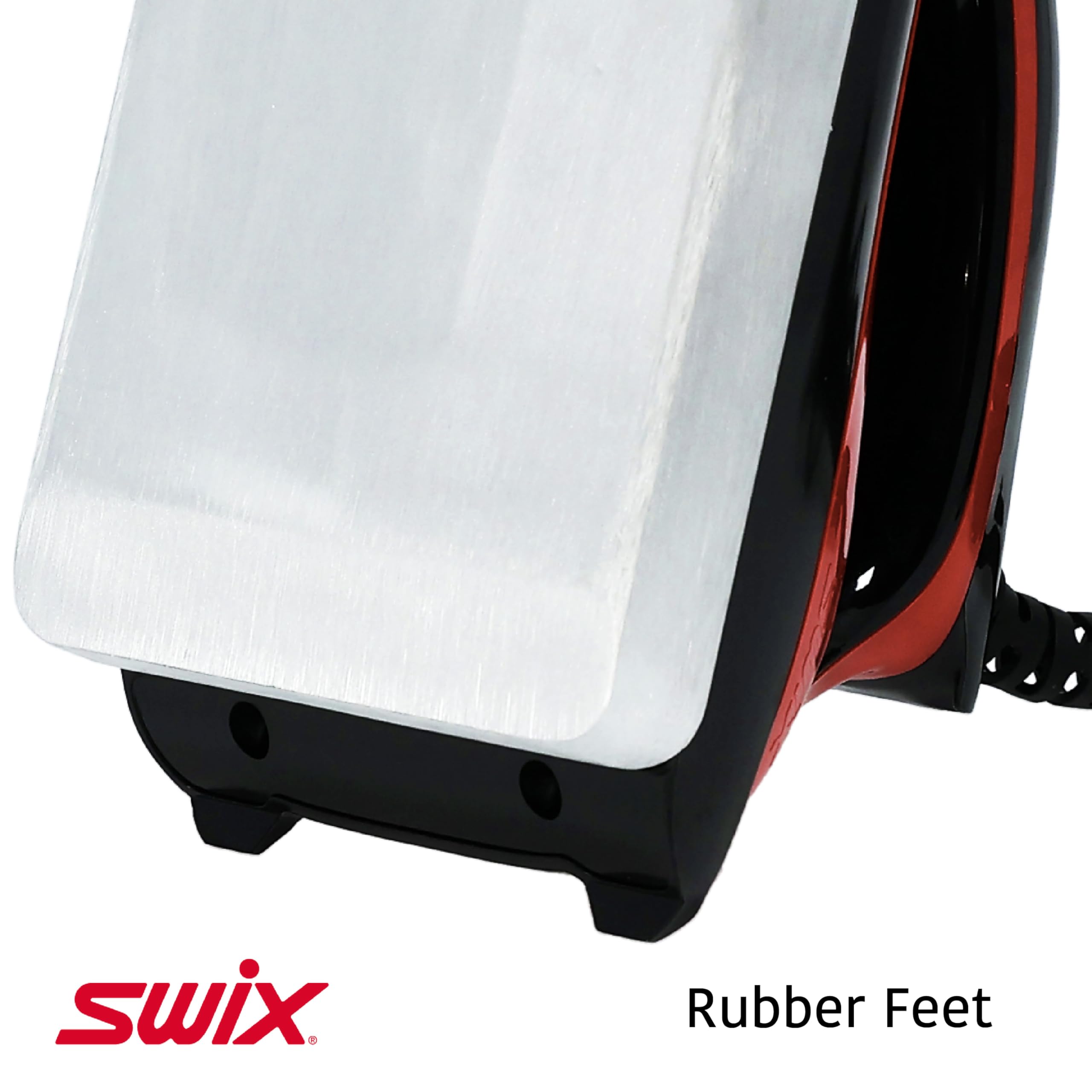Swix DIGITAL Ski & Snowboard Wax IRON - Red - 18mm Base Plate - Adjustable Temperature for all waxes (T73D110)