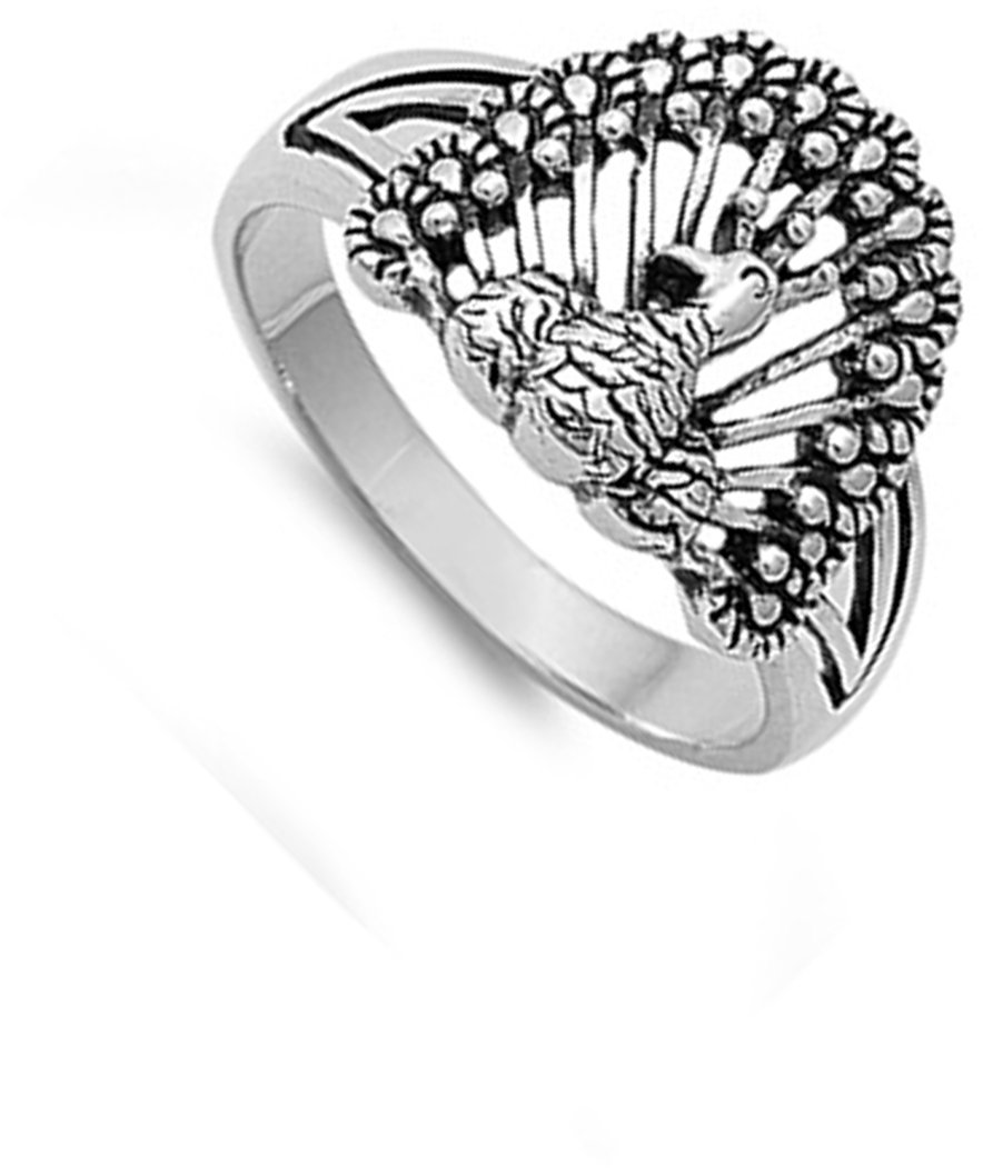 Sterling Silver Women's Turkey Unique Ring Fashion 925 New Band 15mm Size 7