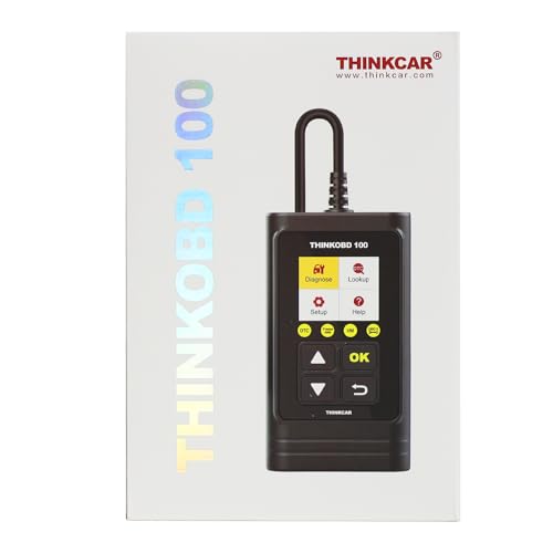 THINKCAR OBD2 Scanner, THINKOBD100 Engine Fault Code Reader with Full OBD2 Functions,O2 Sensor/Smog Test CAN Diagnostic Scanner Tool for All OBDII Protocol Cars Since 1996,Lifetime Free Update