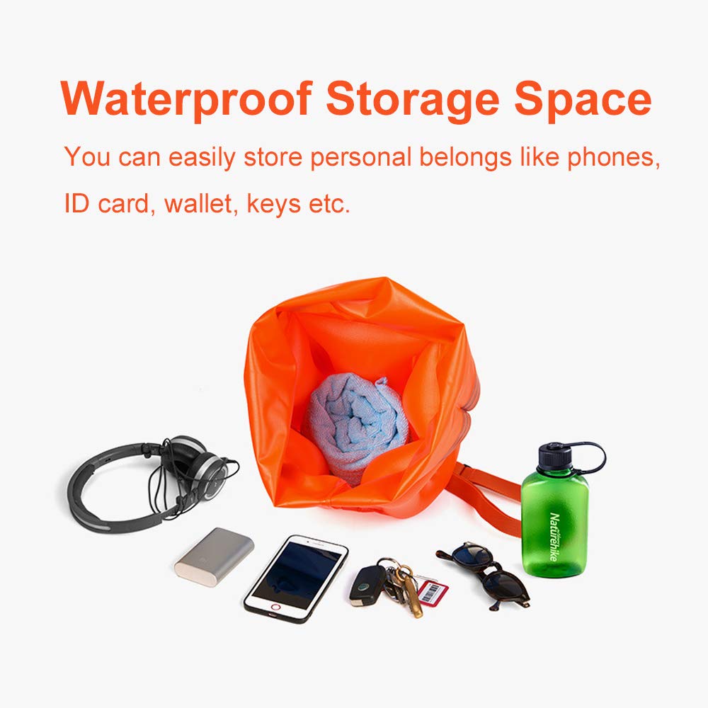 Swim Buoy Waterproof Storage Space,Can Put Things Like Phones in it,Life Saving Tool for Open Water Swimmers,Auxiliary Swimming,Spare Emergency Rescue Bubbles