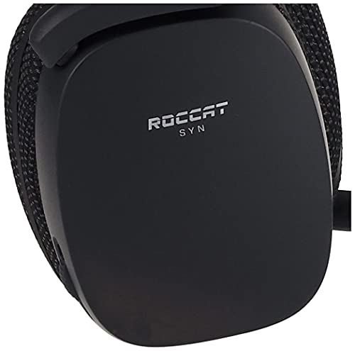 ROCCAT Syn Pro Air - Wireless 3D Audio Surround Sound Lightweight PC Gaming Headset with AIMO RGB Lighting and All-day Battery Life - Black