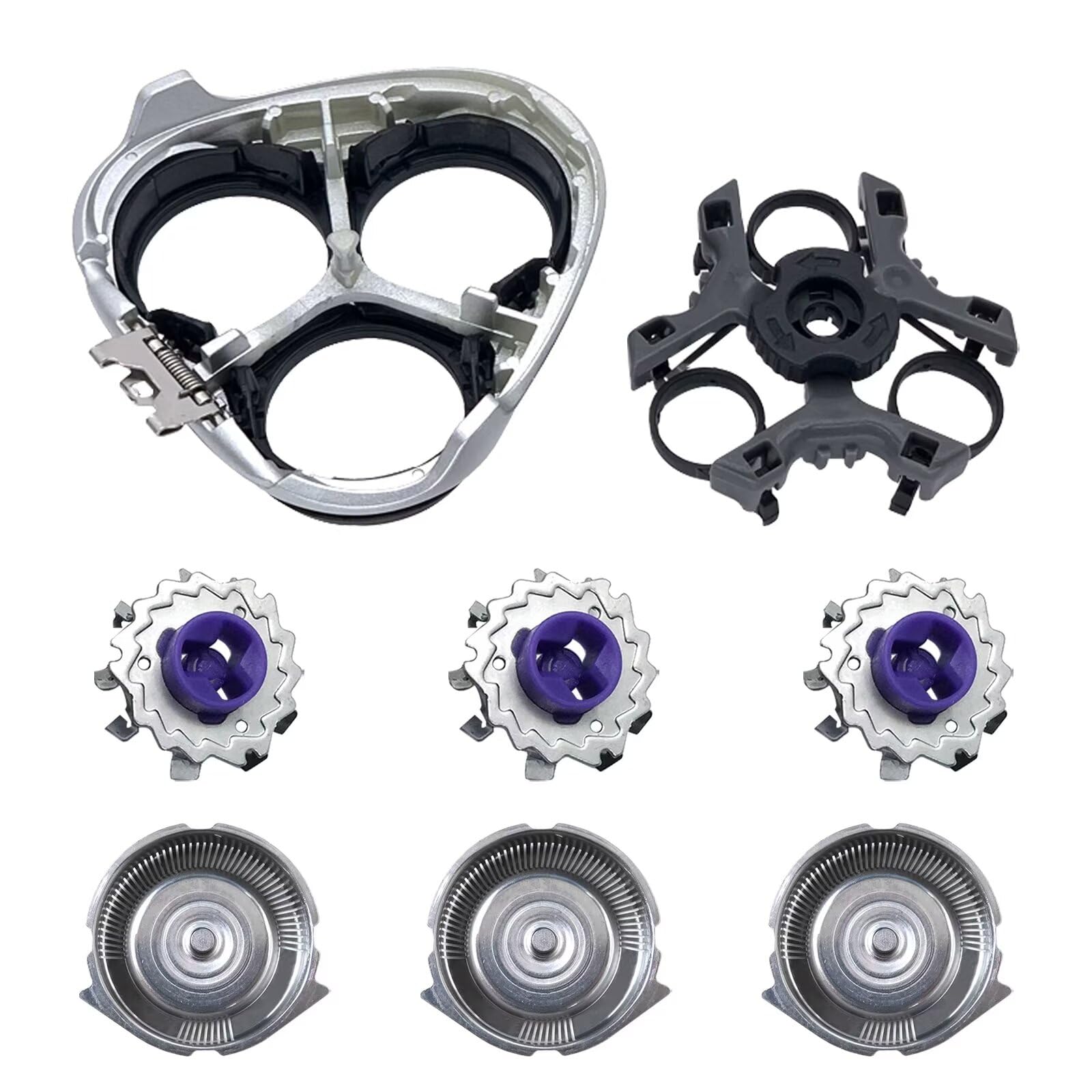 Replacement Complete Head Assembly for Replacing Philips Norelco AT750, AT751, AT752, AT753, AT790, AT810, AT811, AT814, AT815, AT890, AT893, PT710, PT715, PT725, PT730, PT734, PT735, PT860, PT861