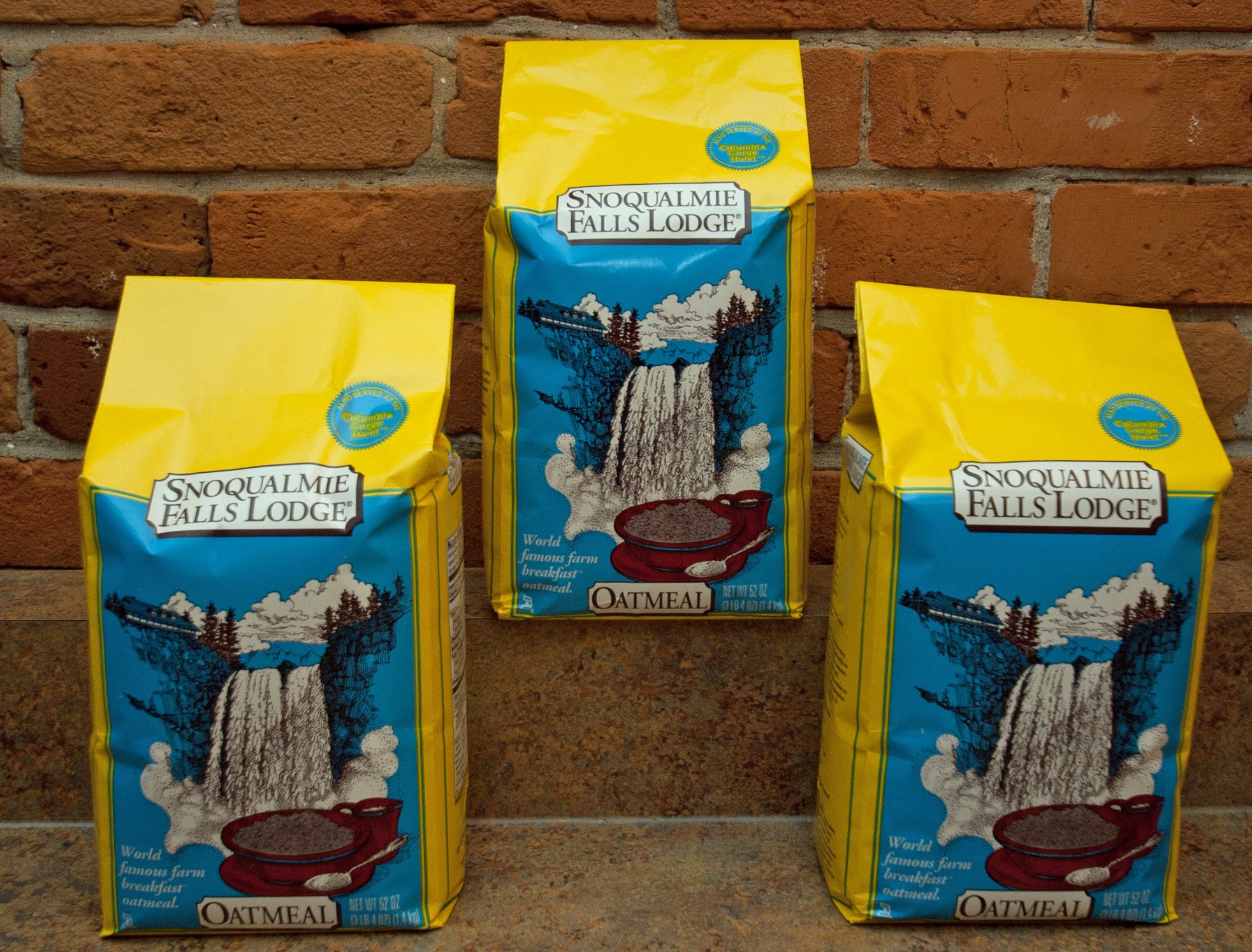 Snoqualmie Falls Lodge Oatmeal 52oz (3 Pack)