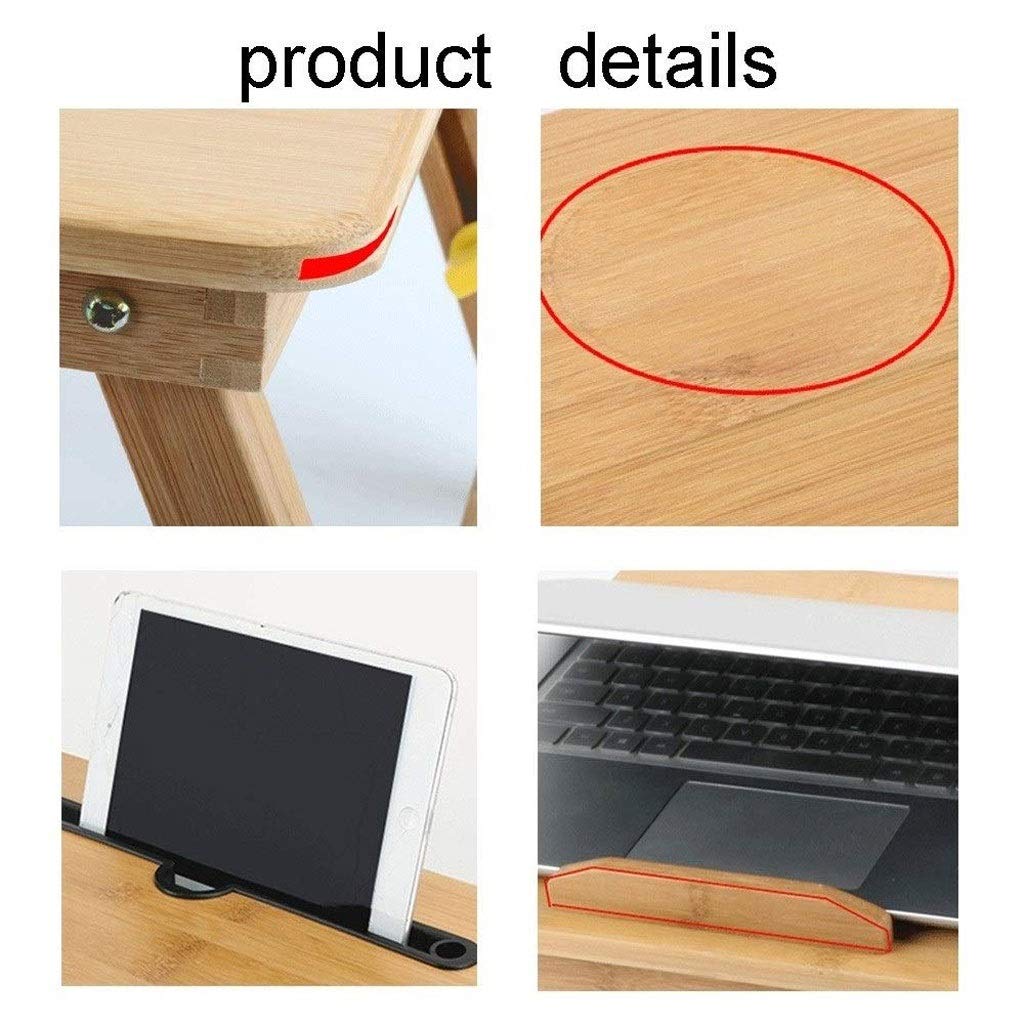 SCKTFS Lap Desk Bed Desk for Laptop with Built in Mouse Pad Adjustable Laptop Stand for Bed, Writing Desk, Lap Desk, Laptop Desk, Tray Table Tilting Shelf