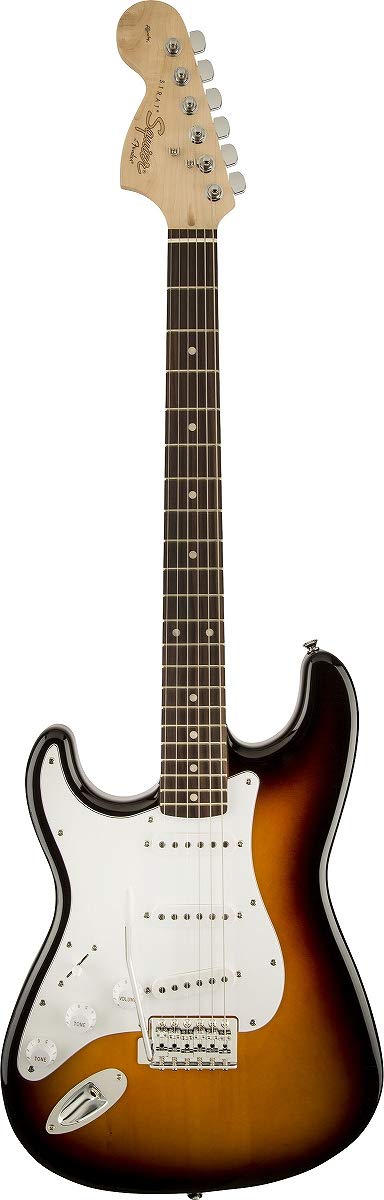 Squier Affinity Series Stratocaster Electric Guitar, Brown Sunburst, Laurel Fingerboard, Left-Handed