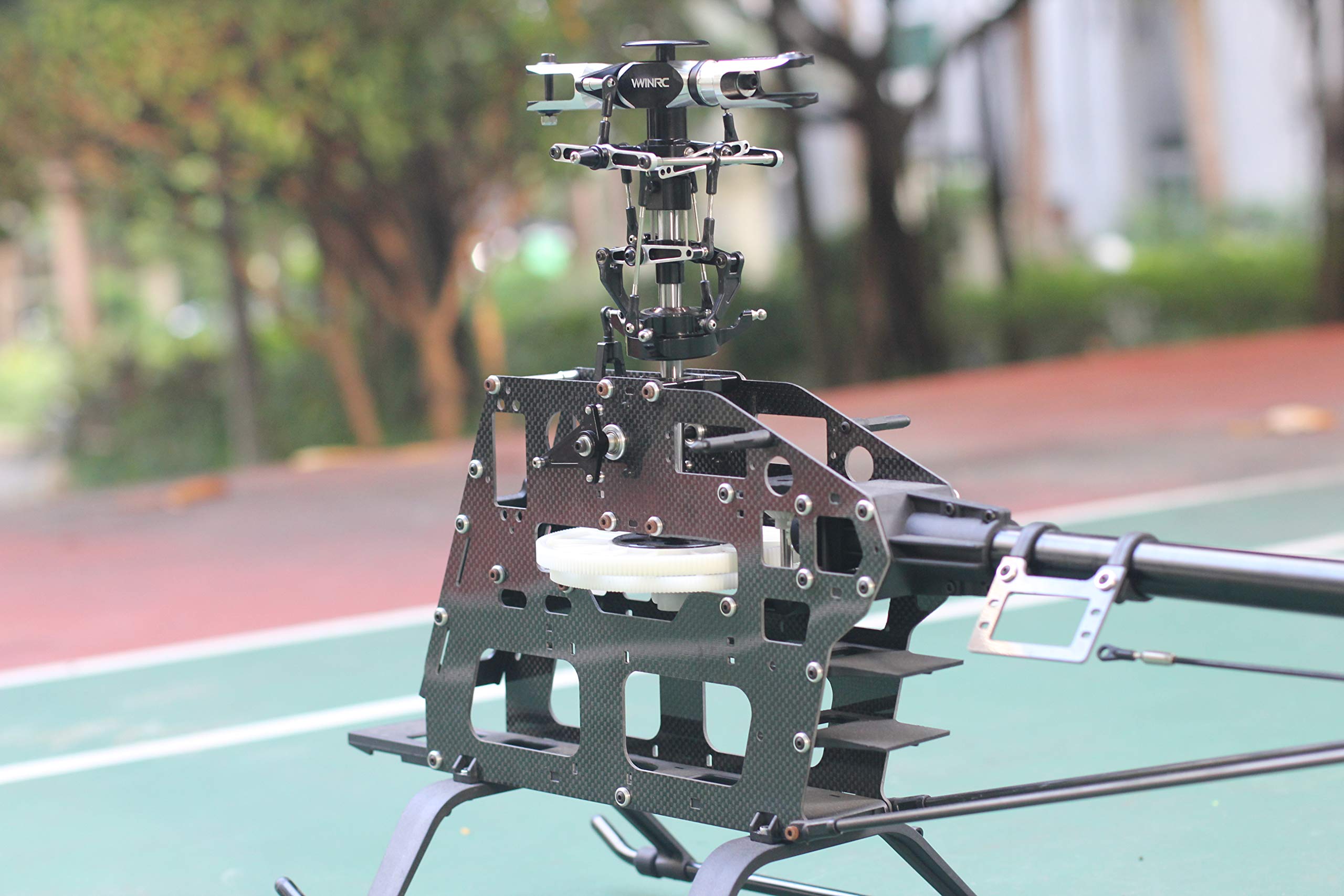 SPEED-R Remote 6CH 3D Trex 600 SE RC Helicopter Landing Gear Frame Stand for 600ESP Align Trex Heli