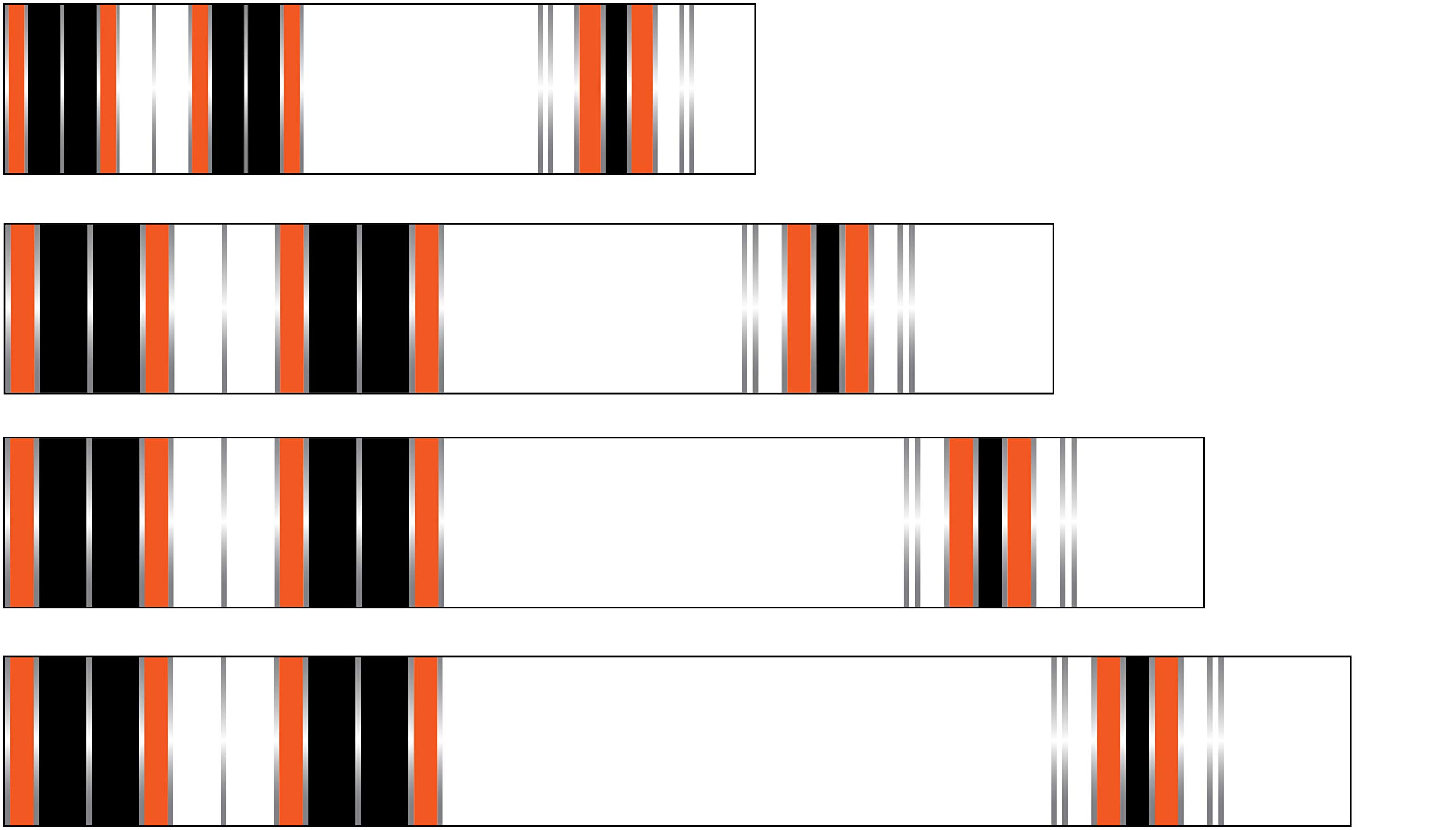 White Water Archery Non-Laminated Orange Traditional 9 Crest Arrow Wraps 15 pk Choose Length Width (8, 1.12)