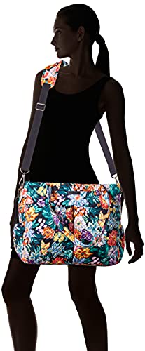 Vera Bradley Women's Cotton Ultimate Baby Diaper Bag, Happy Blooms, One Size