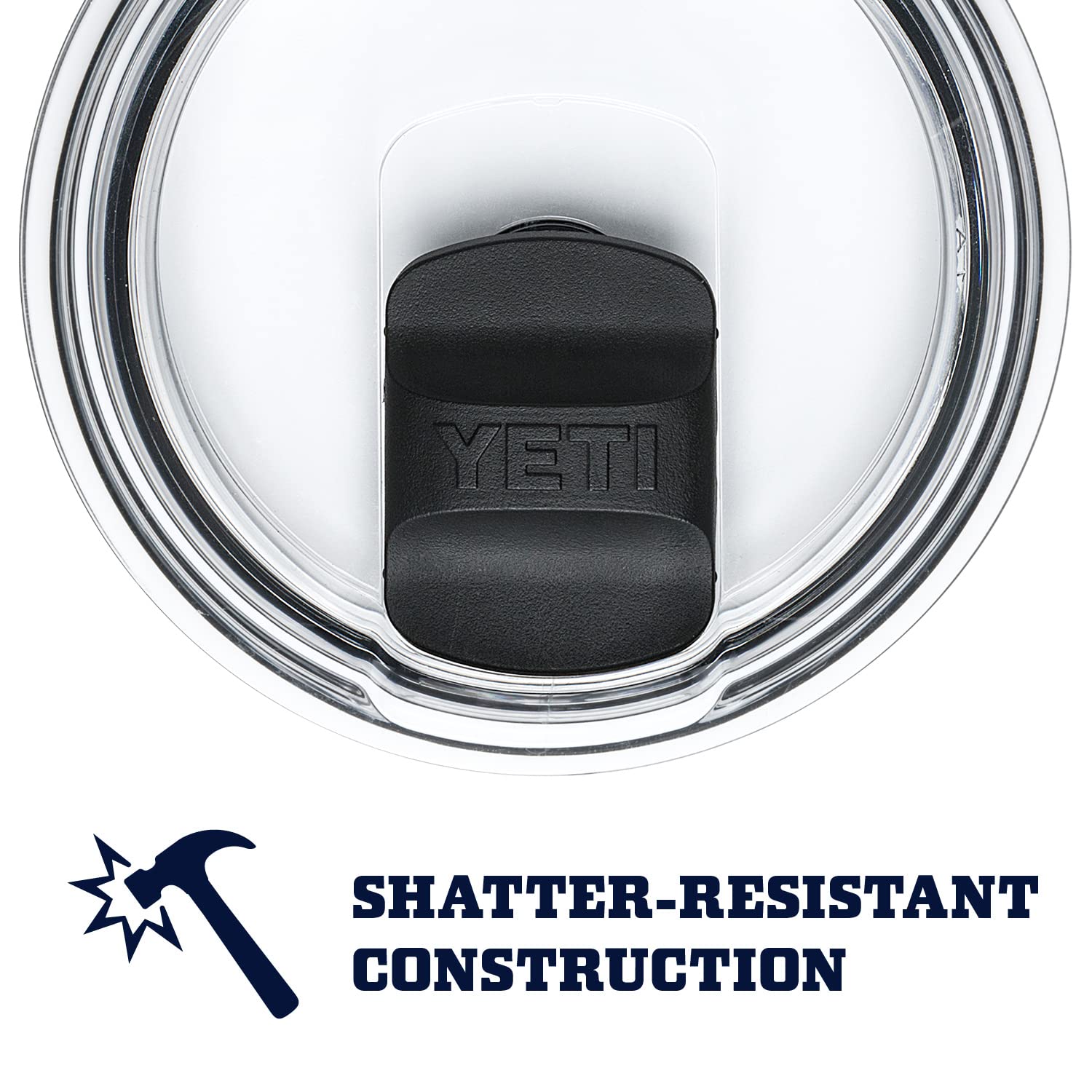 YETI Rambler 14 oz Mug, Vacuum Insulated, Stainless Steel with MagSlider Lid, Aquifer Blue