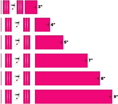 White Water Archery Non-Laminated Blackbeard's Pink Flag Pirate Traditional Arrow Wraps 15 Pc Choose Length Width (5.75)